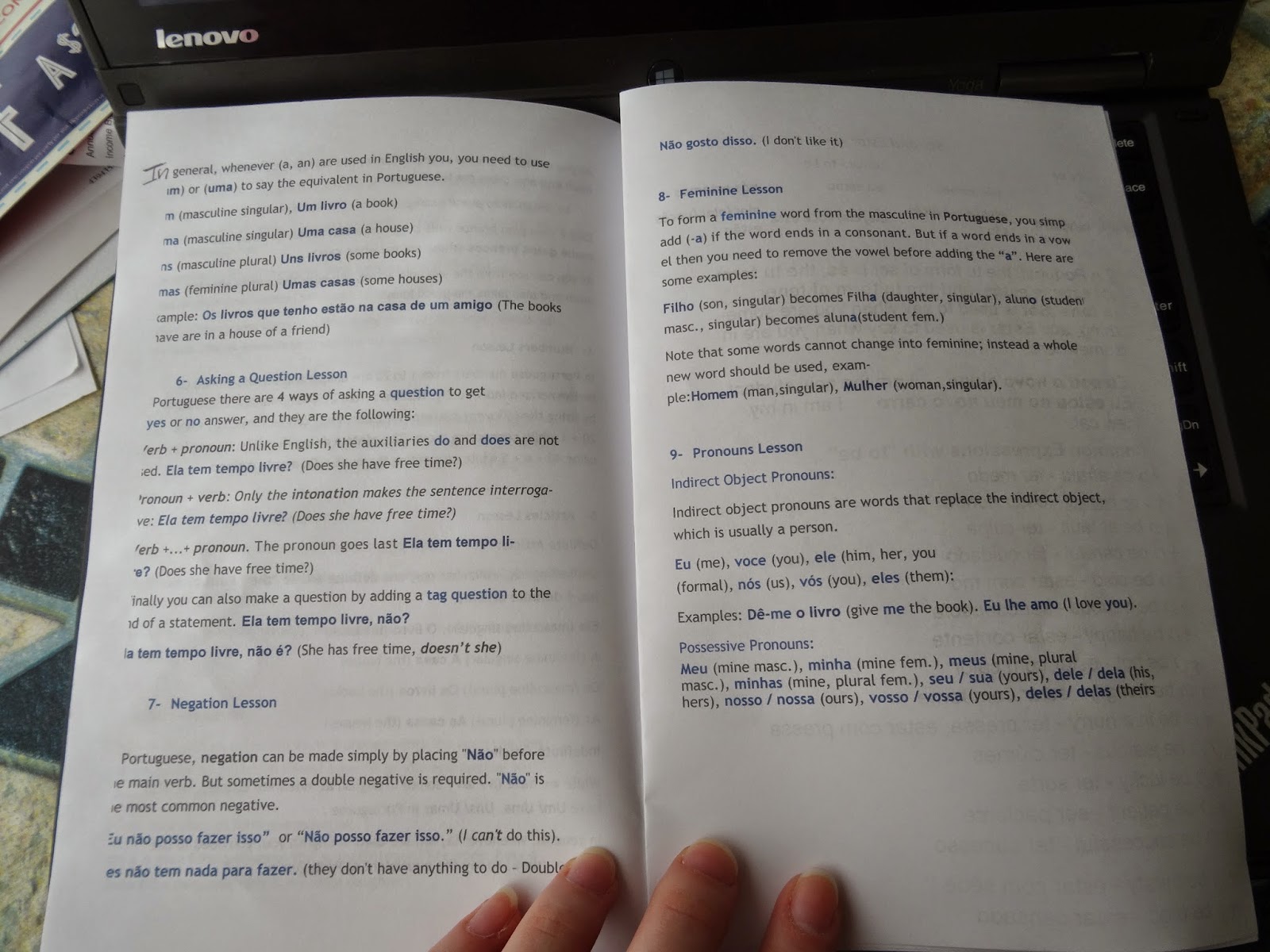 Baylista: Learn a Language: DIY Grammar Booklet!